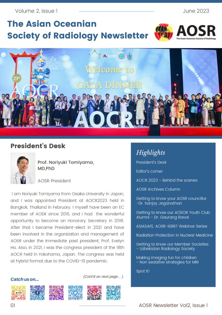 Promotion : [AOSR] The second AOSR Newsletter in 2023 - รังสีวิทยาสมาคมแห่งประเทศไทย ...